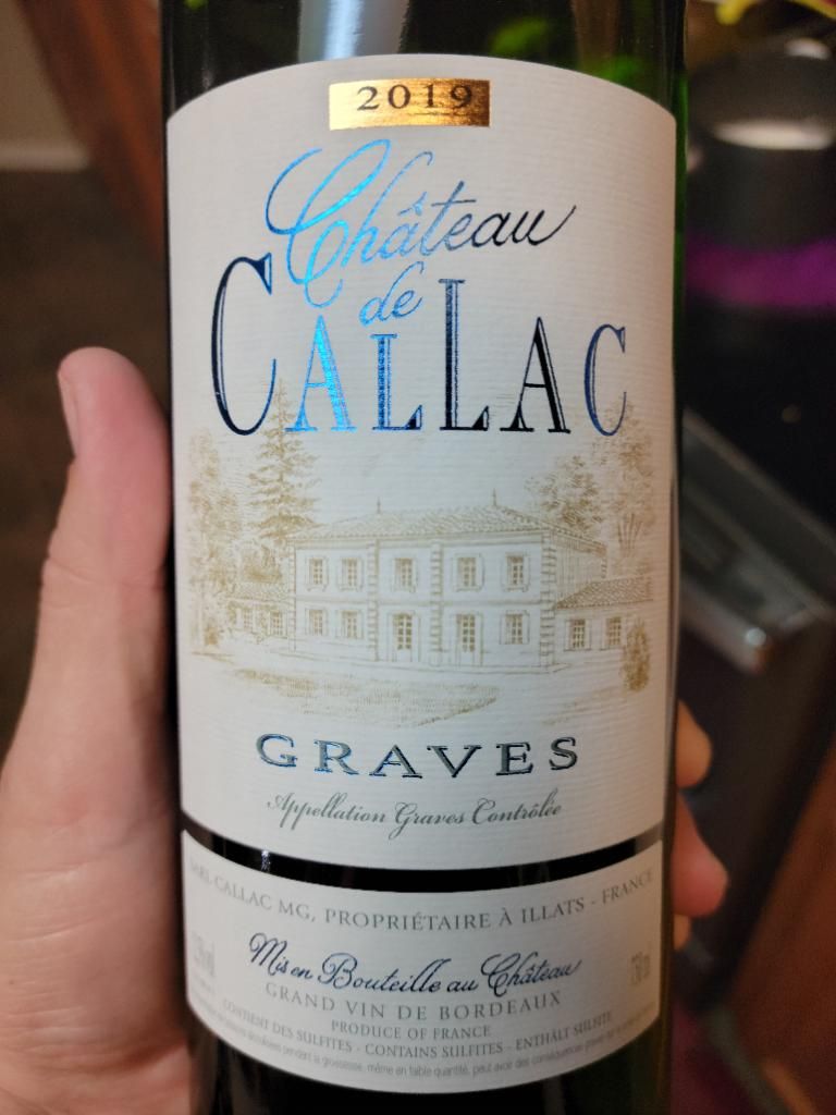 2019 Château de Callac, France, Bordeaux, Graves - CellarTracker