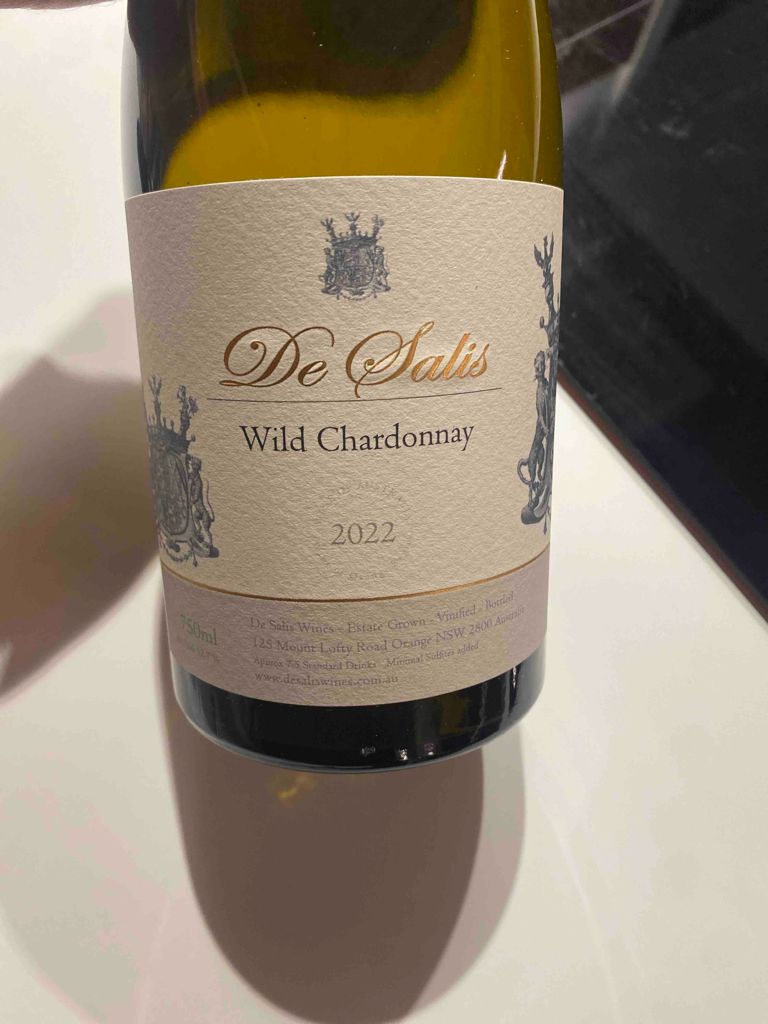 2022 De Salis Wines Chardonnay Wild, Australia, New South Wales ...
