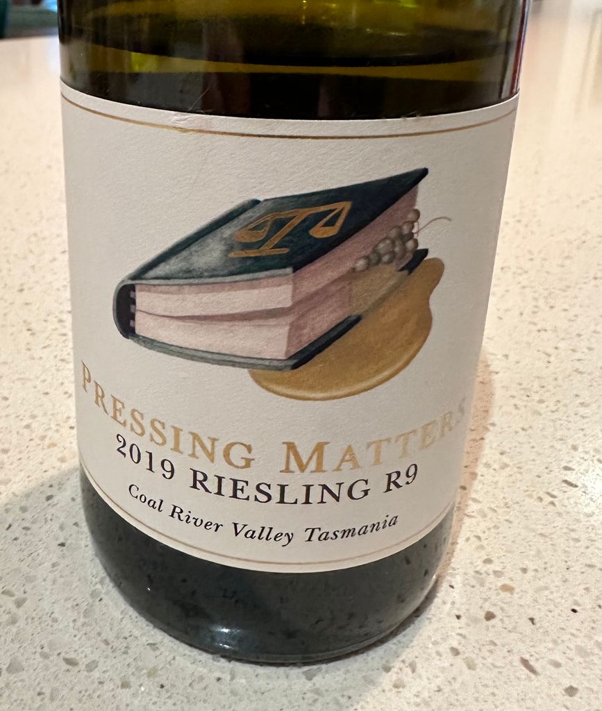2021 Pressing Matters Riesling R9, Australia, Tasmania, Coal River ...