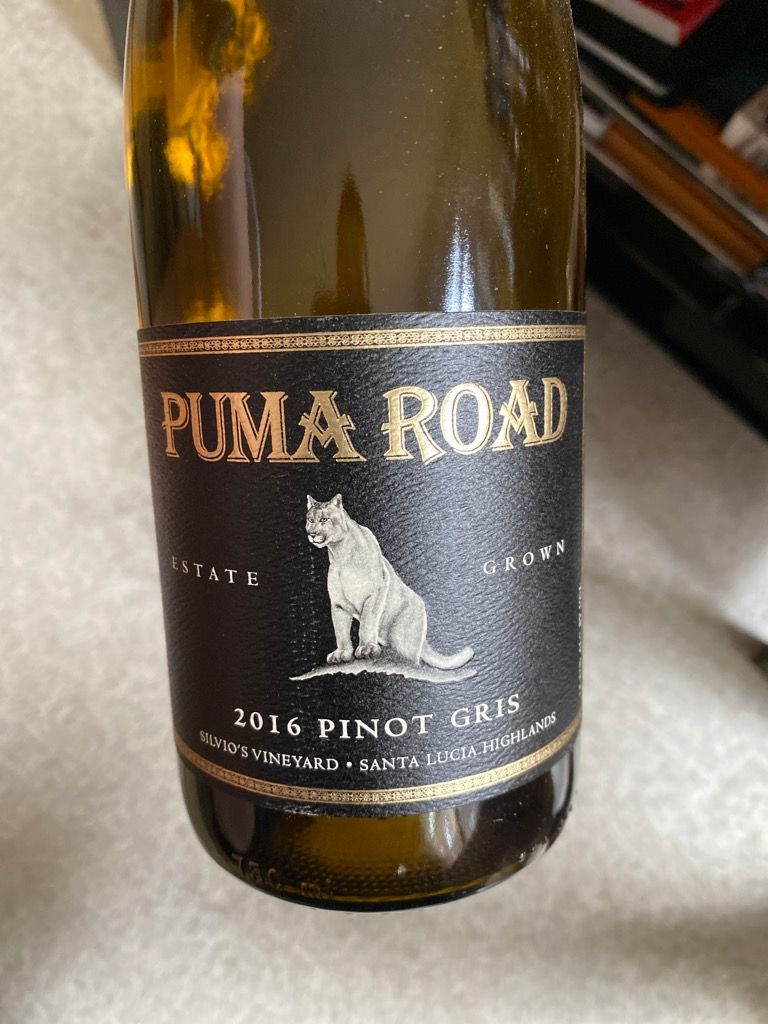 2017 Puma Road Pinot Gris Estate Silvio's Vineyard, USA, California ...