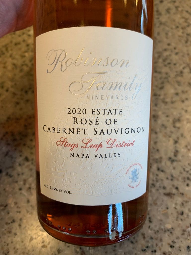 2018 Robinson Family Vineyards Rosé of Cabernet Sauvignon, USA ...