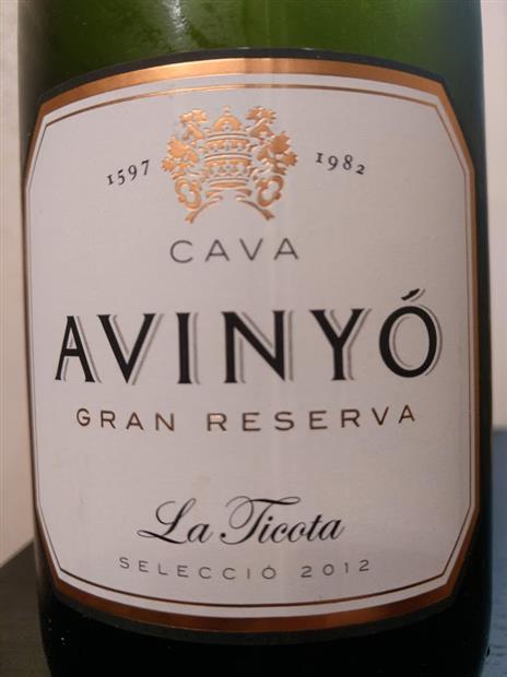 2012 Avinyó Cava Gran Reserva Brut Nature La Ticota, Spain, Cava ...