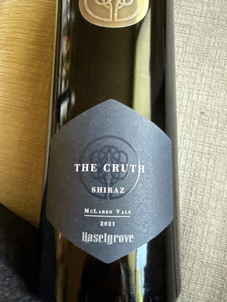 2022 Haselgrove Shiraz The Cruth, Australia, South Australia, Fleurieu ...
