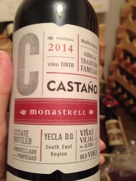 2014 Bodegas Castaño Monastrell Yecla, Spain, Murcia, Yecla - CellarTracker