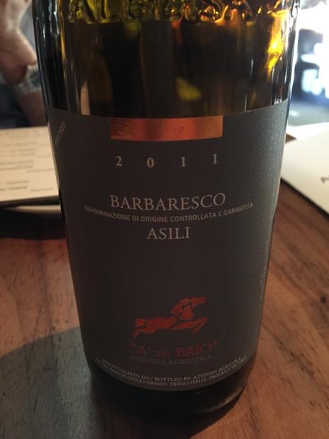 2011 Ca' del Baio Barbaresco Asili, Italy, Piedmont, Langhe, Barbaresco - CellarTracker