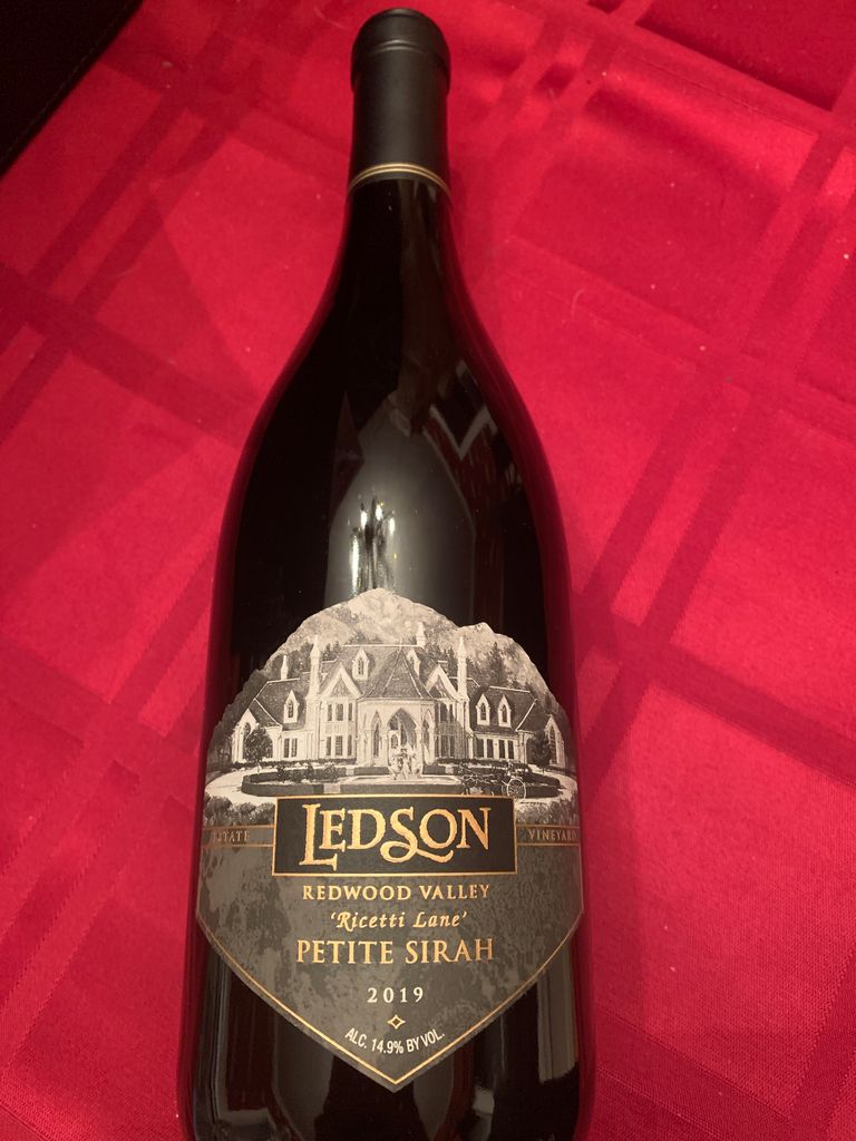 2021 Ledson Petite Sirah Ricetti Lane Redwood Valley, USA, California ...