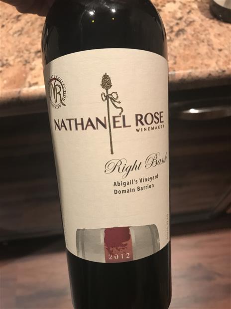 2012 Nathaniel Rose Right Bank Blend Abigail's Vineyard, USA, Michigan ...