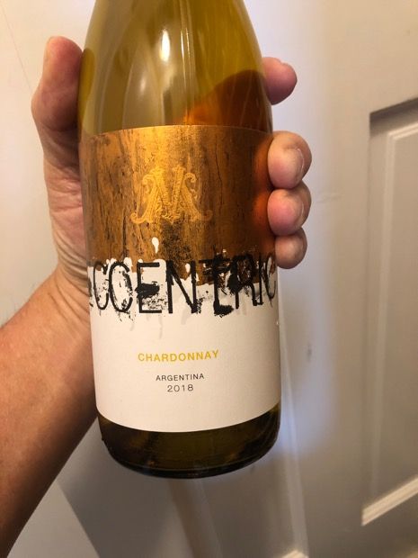 2018 Mascota Vineyards Chardonnay Eccentric, Argentina, Mendoza ...