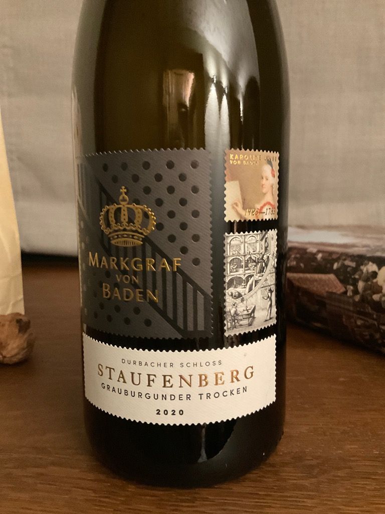 2020 Markgraf von Baden Durbacher Schloß Staufenberg Grauburgunder ...