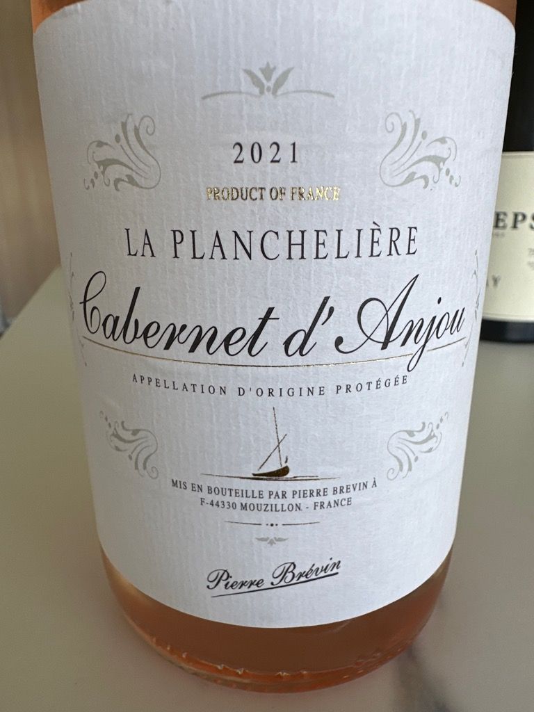 2021 Pierre Brevin Cabernet d'Anjou La Plancheliere, France, Loire ...