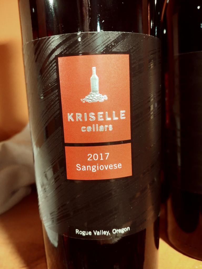 2021 Kriselle Cellars Sangiovese, USA, Oregon, Southern Oregon, Rogue ...