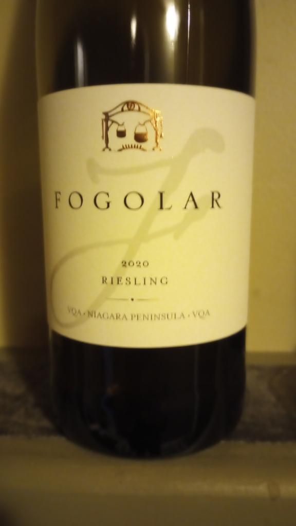 2020 Fogolar Riesling, Canada, Ontario, Niagara Peninsula, Niagara ...