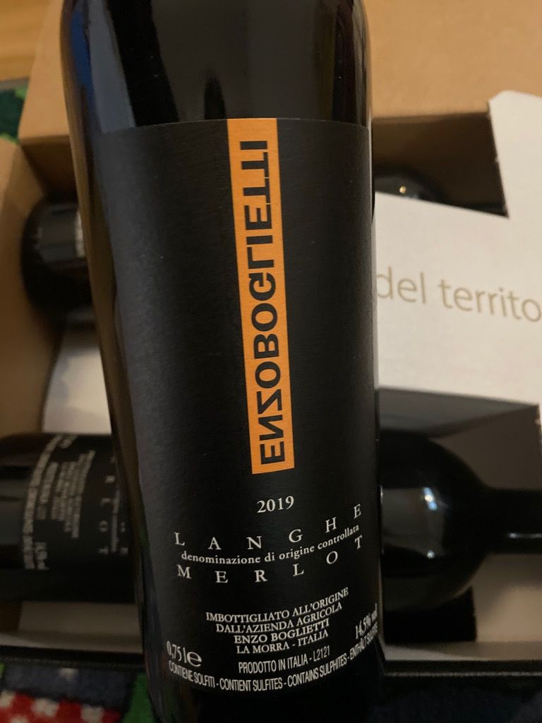 2019 Enzo Boglietti Langhe Merlot Vigna Talpone, Italy, Piedmont ...