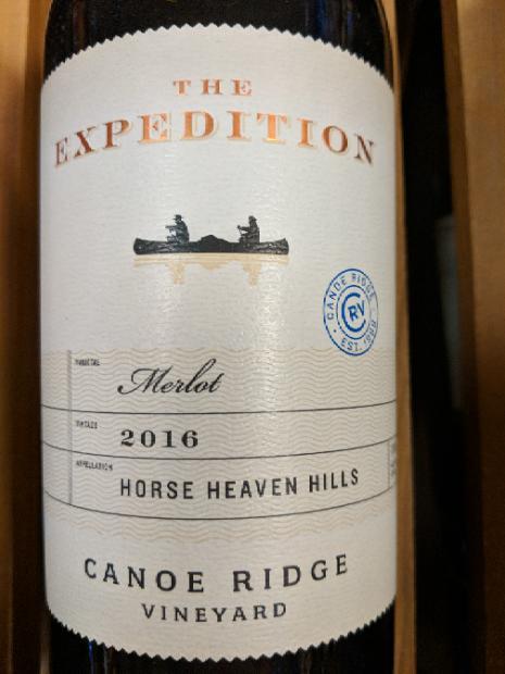 2016 Canoe Ridge Merlot The Expedition, USA, Washington, Columbia ...