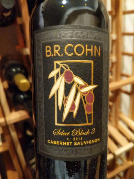 2016 B.R. Cohn Cabernet Sauvignon Select Block 7 Olive Hill Estate ...
