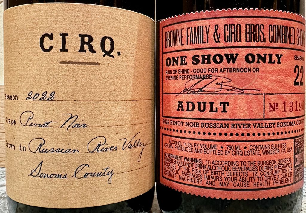 2022 Cirq Pinot Noir Russian River Valley, USA, California, Sonoma ...