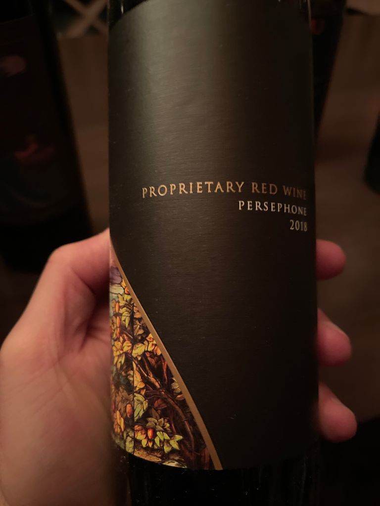 2018 Peju Province Winery Proprietary Red Wine Persephone Vineyard, USA ...