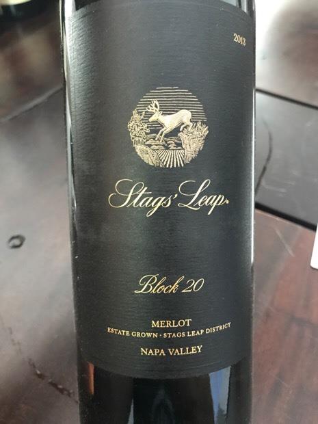 2013 Stags' Leap Winery Merlot Block 20, USA, California, Napa Valley ...