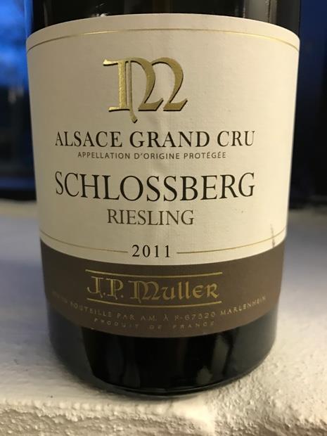 2012 J.P. Muller Riesling Schlossberg, France, Alsace, Alsace Grand Cru ...