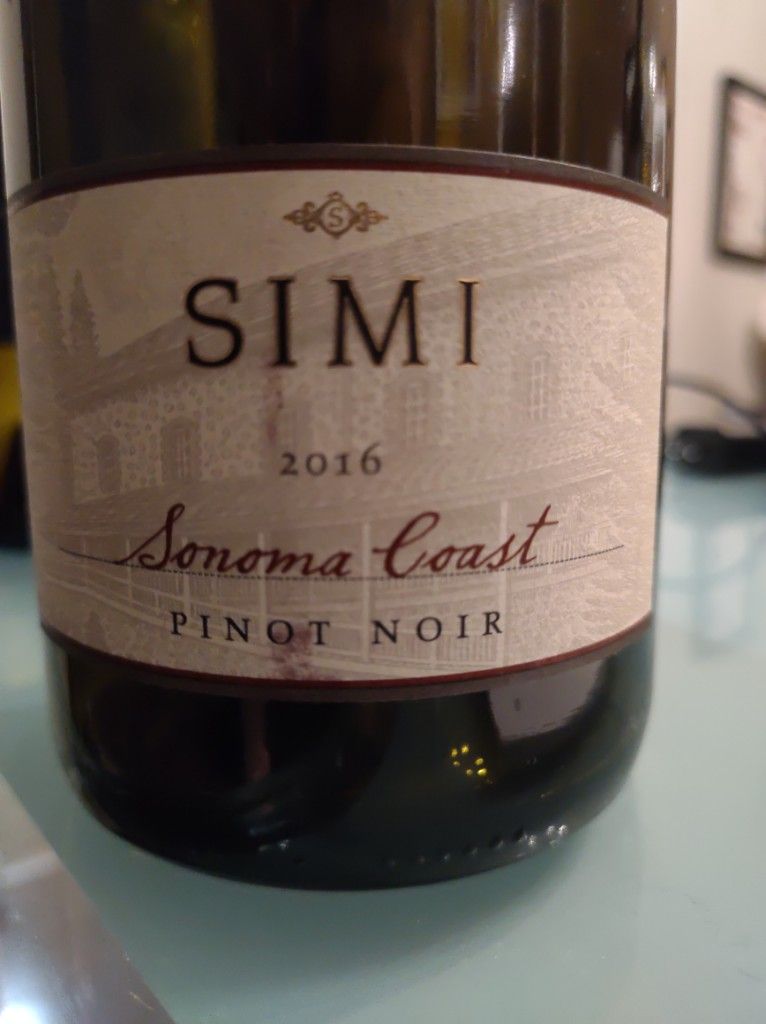 2016 Simi Pinot Noir Sonoma Coast, USA, California, Sonoma County ...