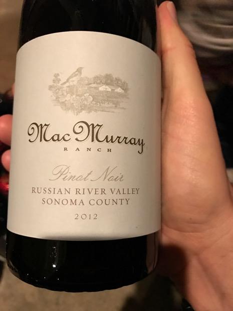 2012 MacMurray Ranch Chardonnay Russian River Valley, USA, California ...