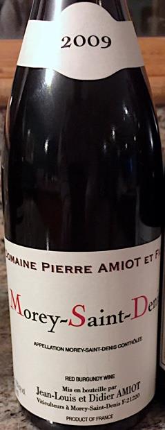 2009 Domaine Pierre Amiot et Fils Morey St. Denis, France, Burgundy ...