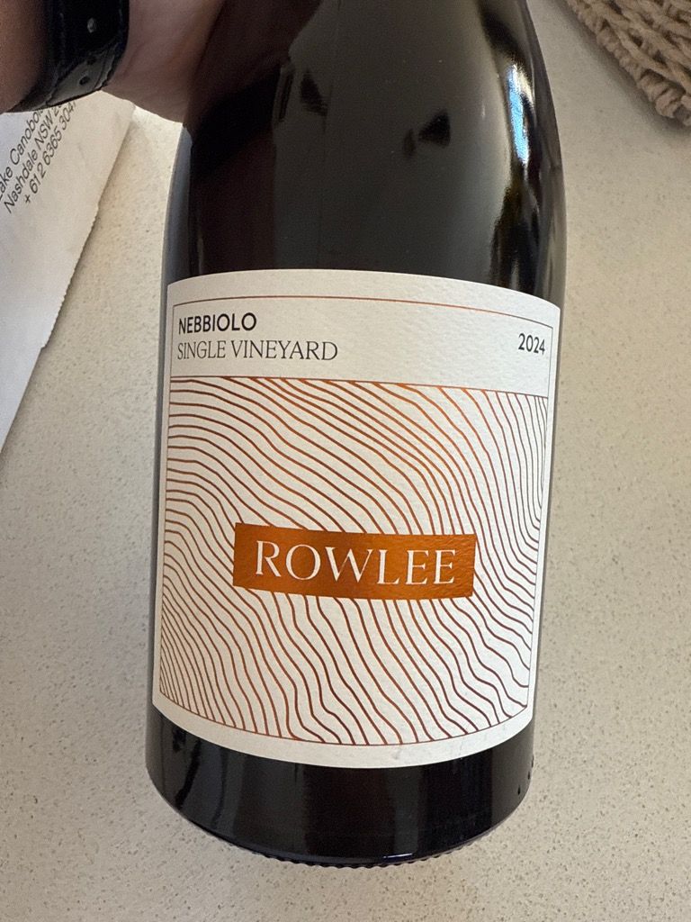 2024 Rowlee Wines Nebbiolo Single Vineyard, Australia, New South Wales ...