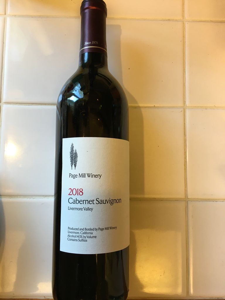 2019 Page Mill Winery Cabernet Sauvignon, USA, California, San ...