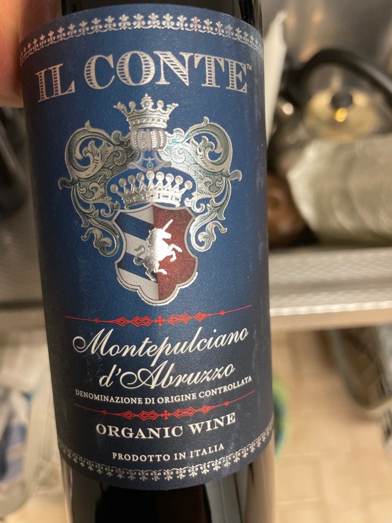 2020 Il Conte Montepulciano d'Abruzzo Organic, Italy, Abruzzi ...