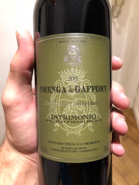 2015 Orenga de Gaffory Patrimonio Cuvée des Gouverneurs, France ...