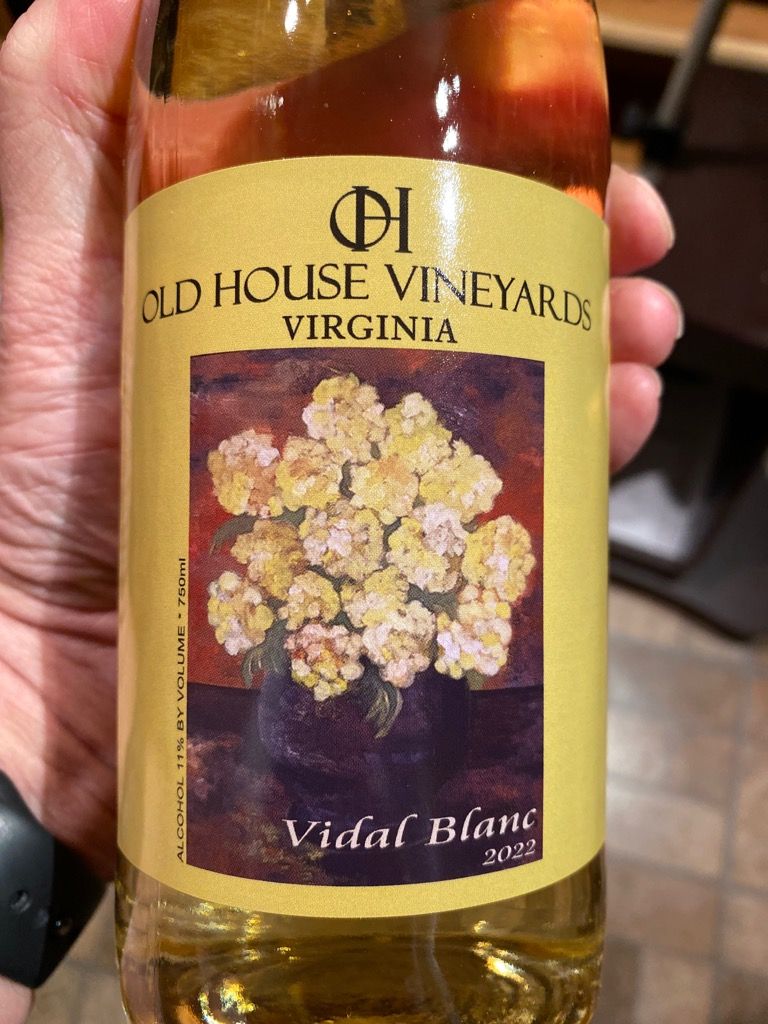 2022 Old House Vineyard Vidal Blanc, USA, Virginia, Northern Virginia ...