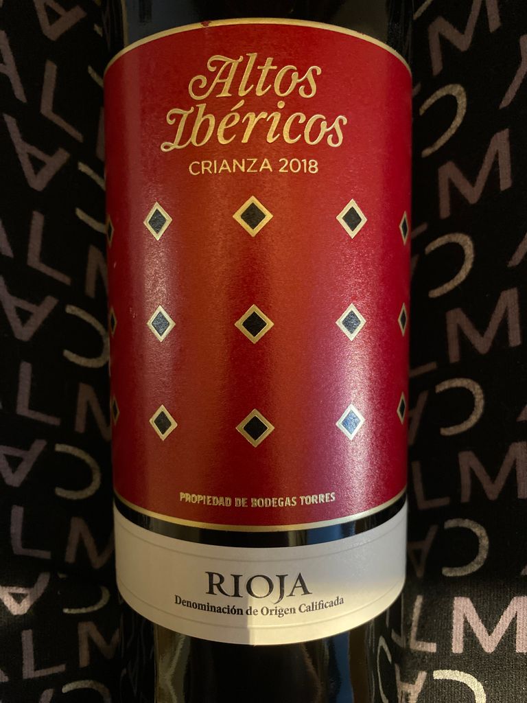 2018 Torres Rioja Altos Ibéricos Crianza, Spain, La Rioja, Rioja ...