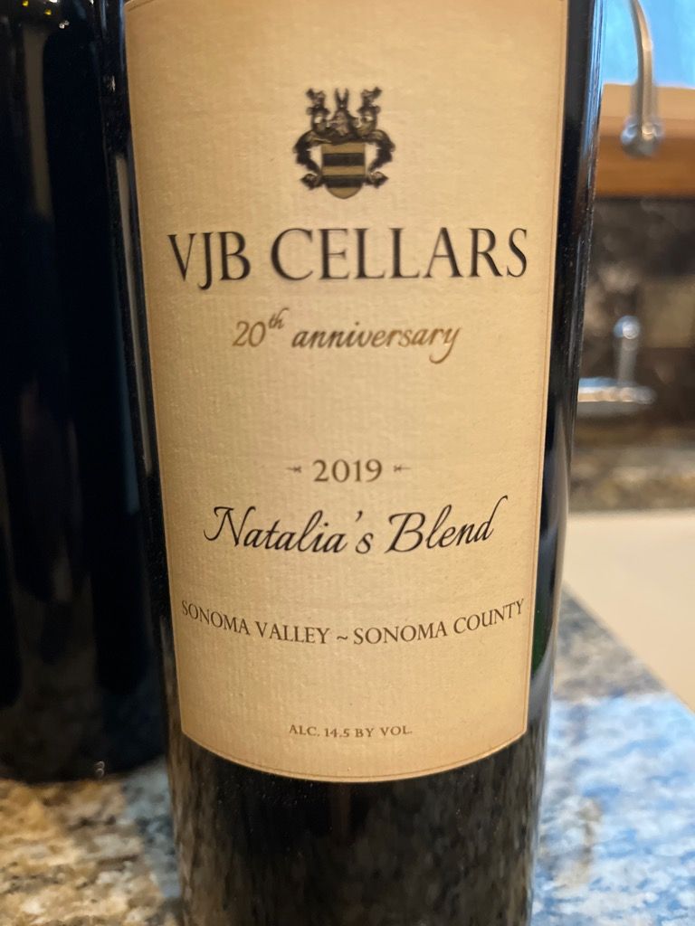 2019 VJB Natalia's Blend, USA, California, Sonoma County, Sonoma Valley ...