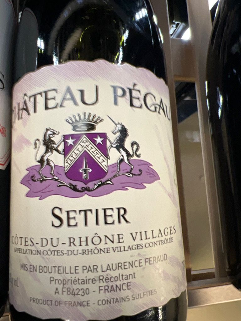 2020 Château Pégau Côtes du Rhône Villages Cuvée Setier, France, Rhône ...