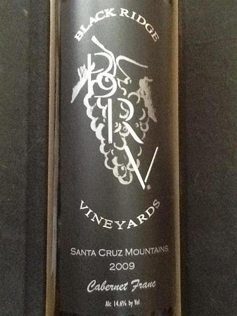 2008 Black Ridge Vineyards Cabernet Franc, USA, California, Santa Cruz ...