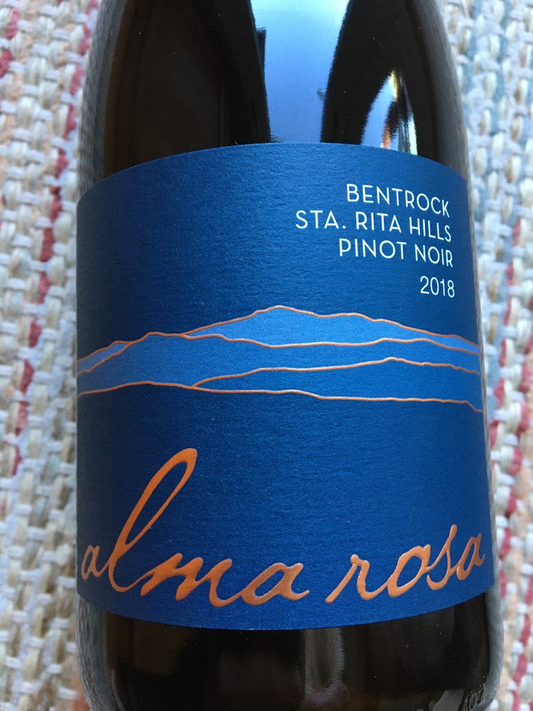 2018 Alma Rosa Pinot Noir Bentrock Vineyard, USA, California, Central ...