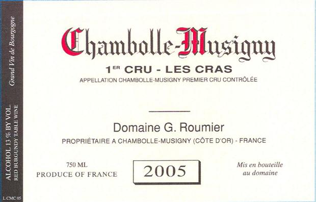 2005 Domaine G. Roumier / Christophe Roumier Chambolle-Musigny 1er Cru ...