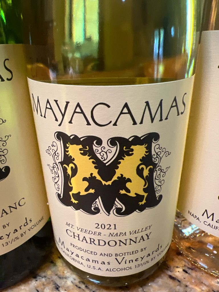 2021 Mayacamas Vineyards Chardonnay Kosher, USA, California, Napa ...