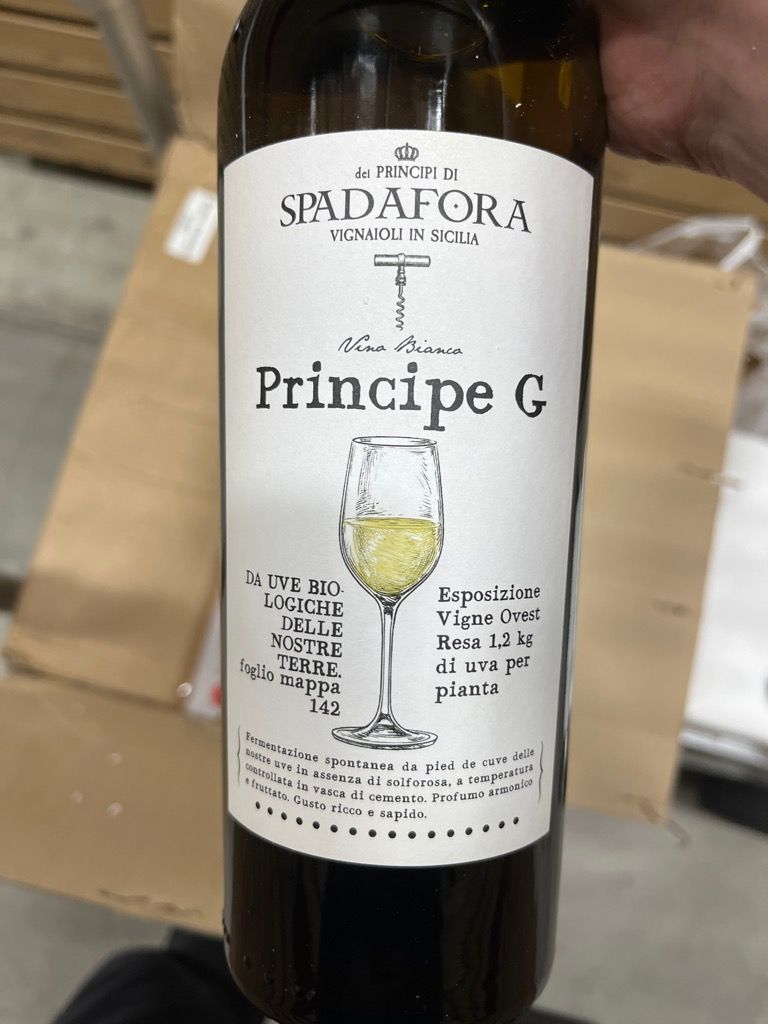 2023 Dei Principi di Spadafora Terre Siciliane Principe G, Italy ...