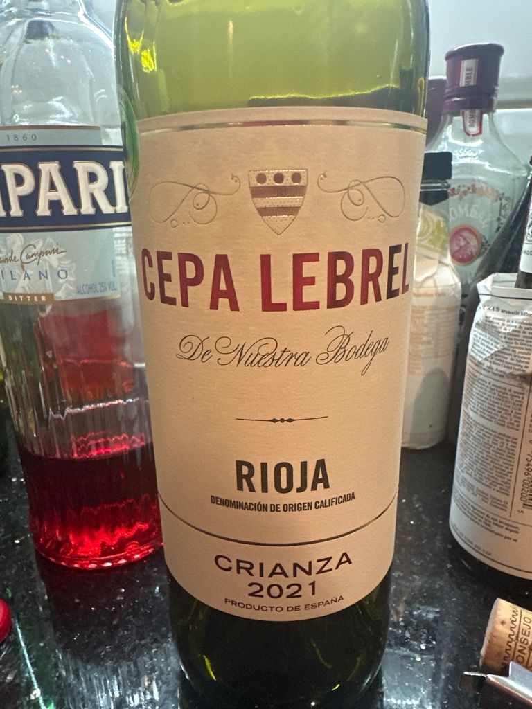 2021 Cepa Lebrel Rioja Crianza Rioja, Spain, La Rioja, Rioja ...