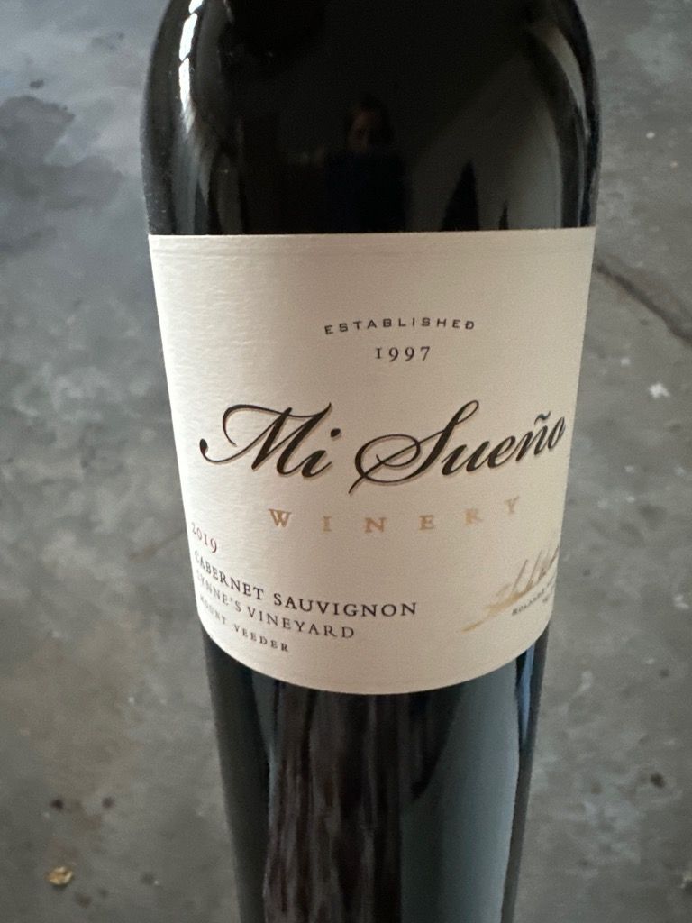 2019 Mi Sueño Cabernet Sauvignon Lynne's Vineyard Mt. Veeder, USA ...