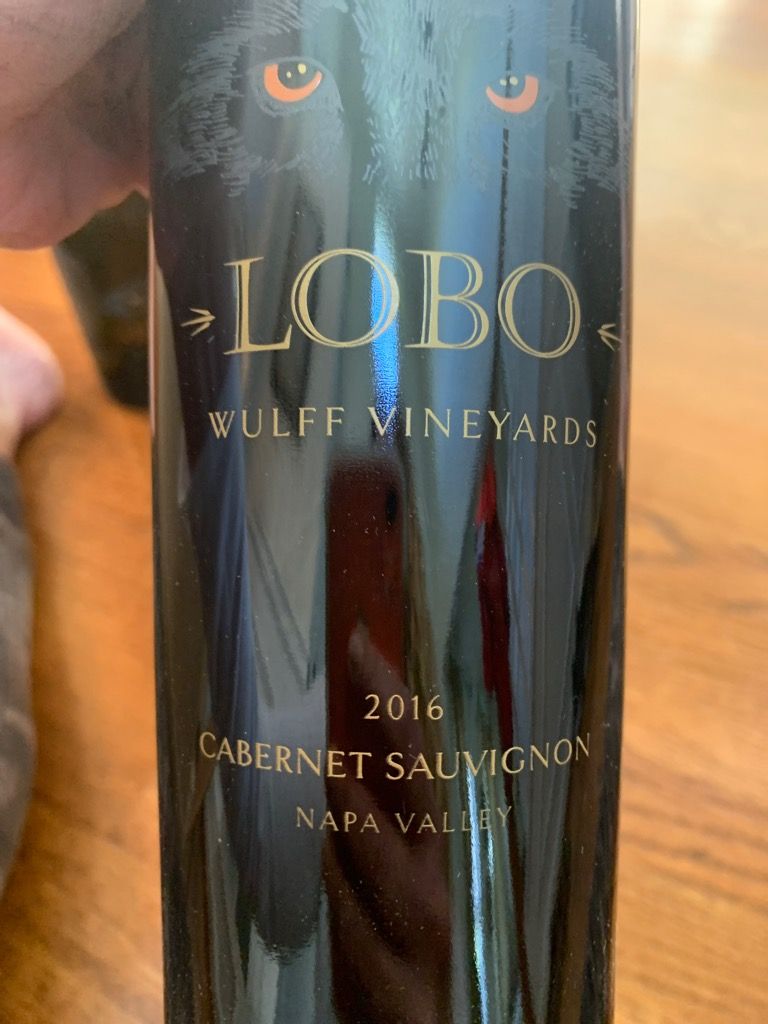 2016 Lobo Wines Cabernet Sauvignon Wulff Vineyards, USA, California ...