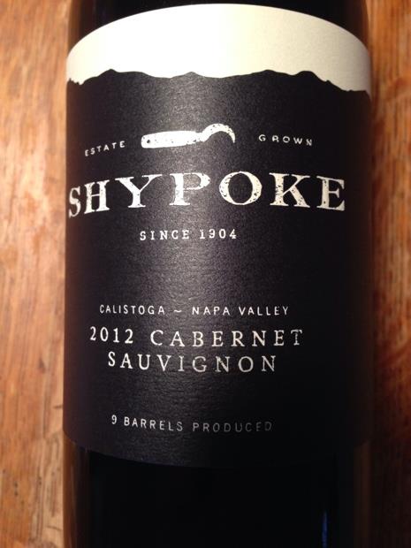 2012 Shypoke Cellars Cabernet Sauvignon Calistoga, USA, California ...