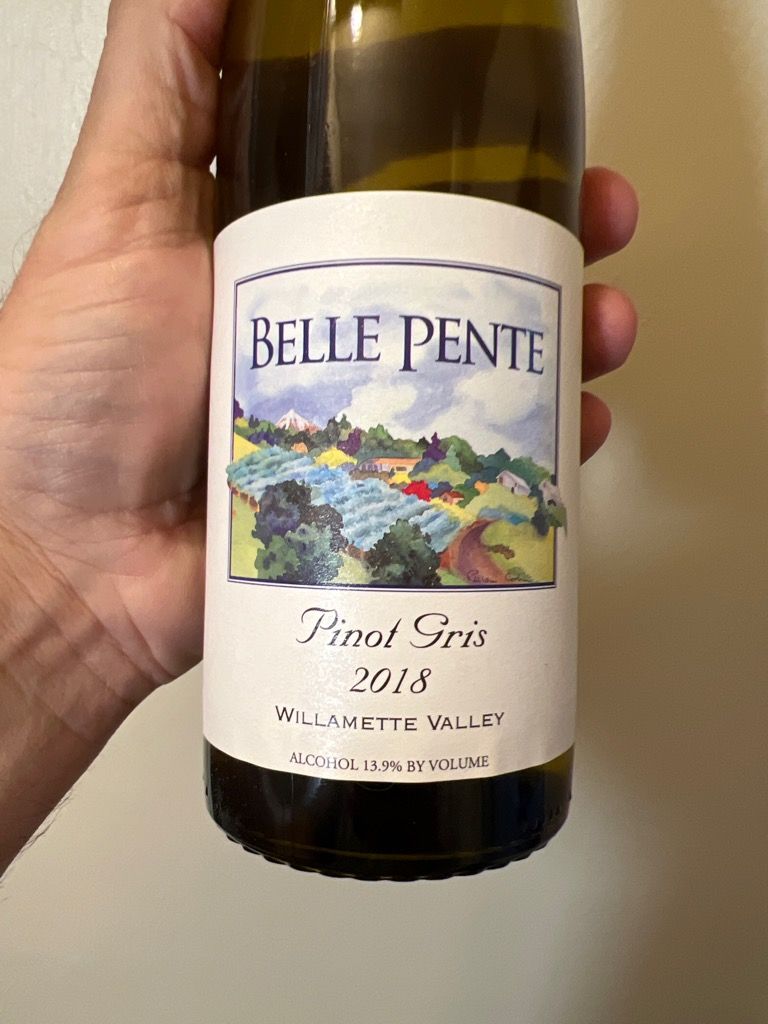 2018 Belle Pente Pinot Gris, USA, Oregon, Willamette Valley - CellarTracker