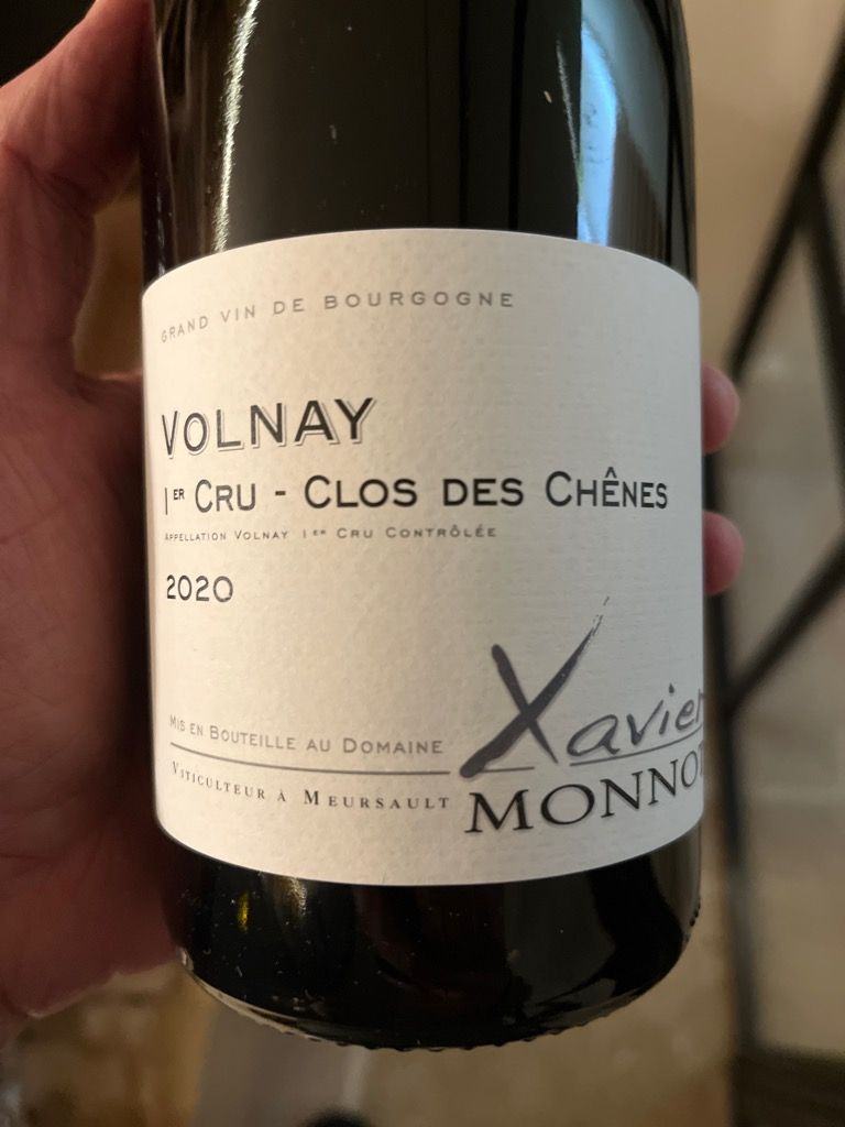 2020 Xavier Monnot Volnay 1er Cru Clos des Chênes, France, Burgundy ...