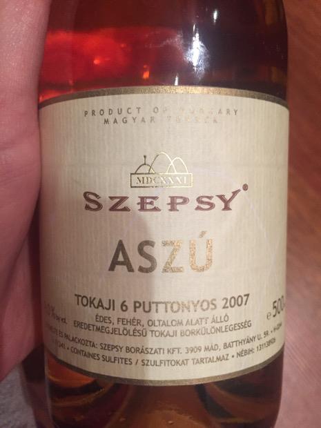2007 István Szepsy Tokaji Aszú 6 Puttonyos, Hungary, Tokaji - CellarTracker