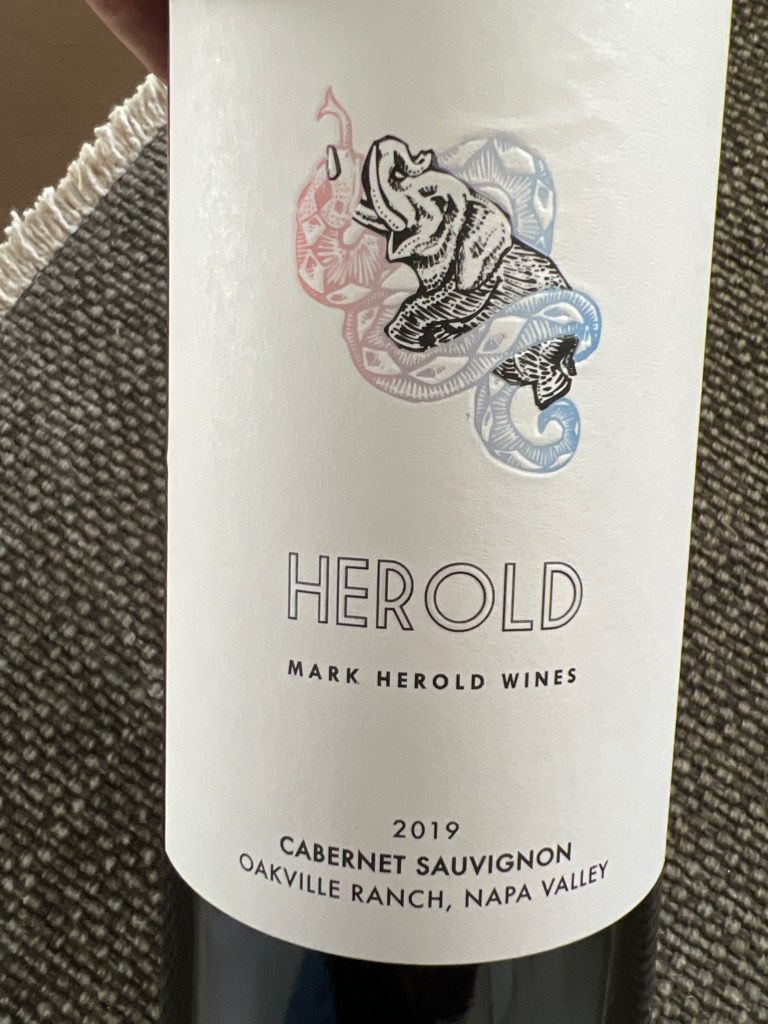 2019 Mark Herold Wines Cabernet Sauvignon, USA, California, Napa Valley ...