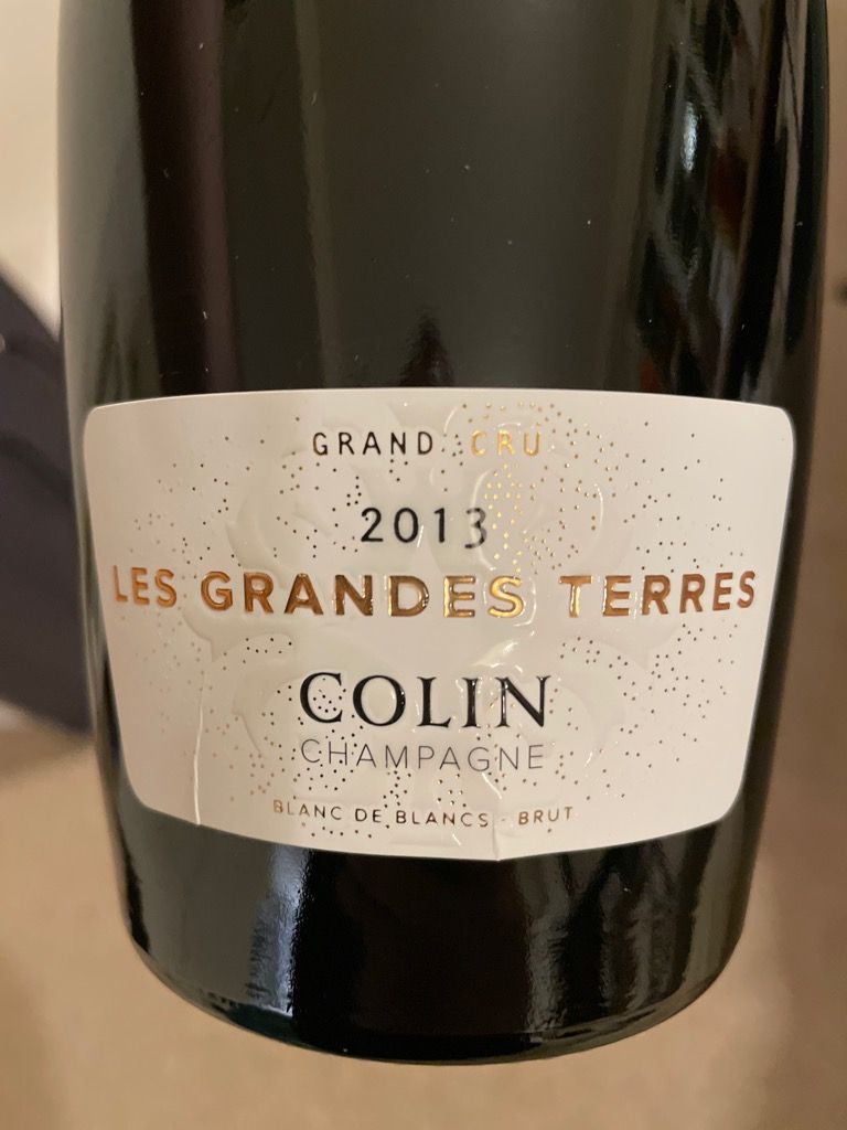 2014 Colin Champagne Grand Cru Les Grandes Terres Blanc de Blancs Brut ...