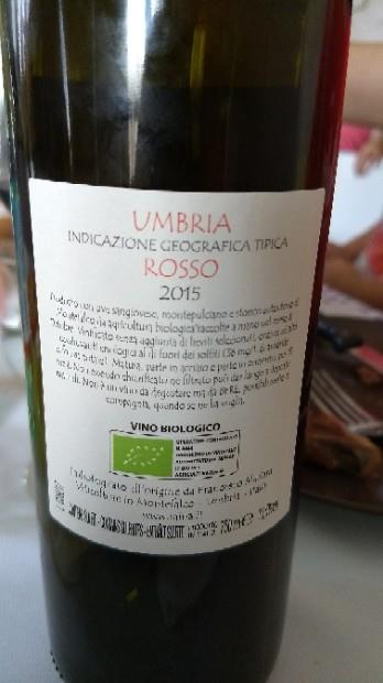 2015 Raina Umbria Rosso della Gobba, Italy, Umbria - CellarTracker