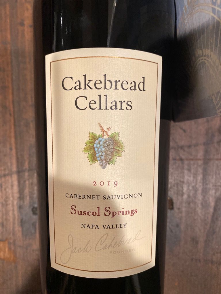 2019 Cakebread Cellars Cabernet Sauvignon Suscol Springs, USA ...